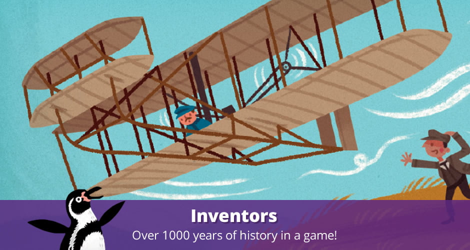 Announcing our fantastic new game: Inventors - History Heroes