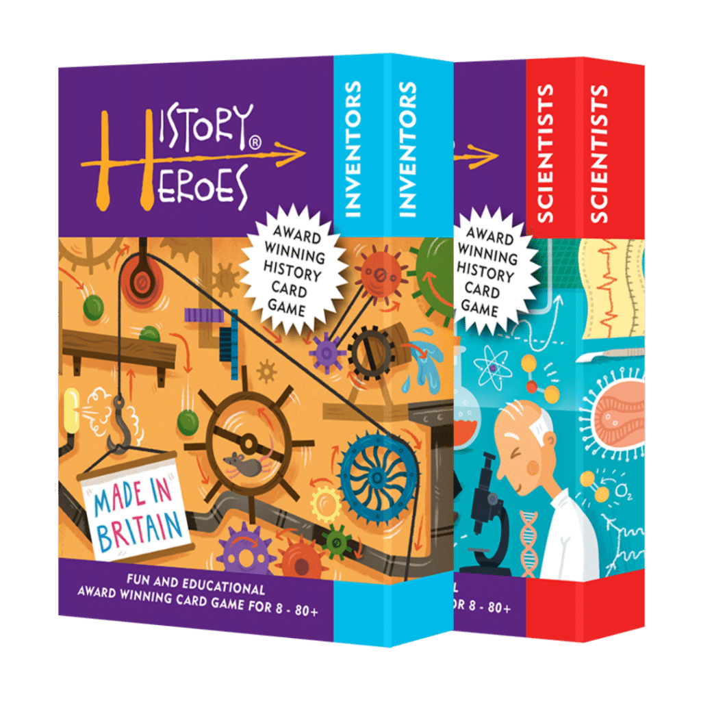 Twin Pack: INVENTORS + SCIENTISTS card games - History Heroes