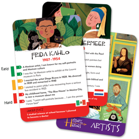 History Heroes: ARTISTS card game - History Heroes