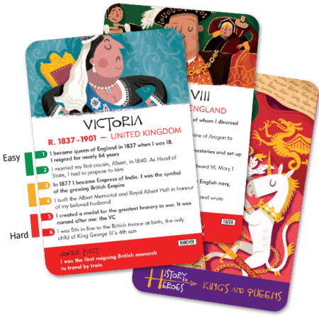 KINGS & QUEENS - Play The History Quiz Card Game | History Heroes